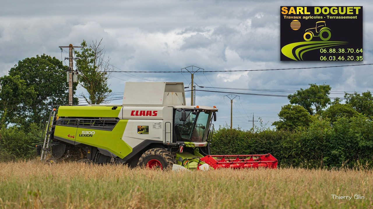 CLAAS LEXION 5300 4X4 - SARL DOGUET - YouTube