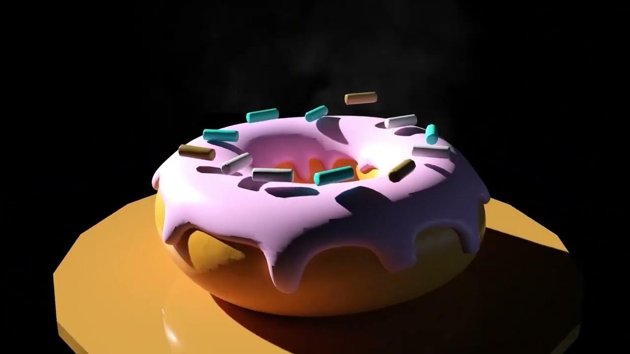 Animação 3D - Donut - YouTube