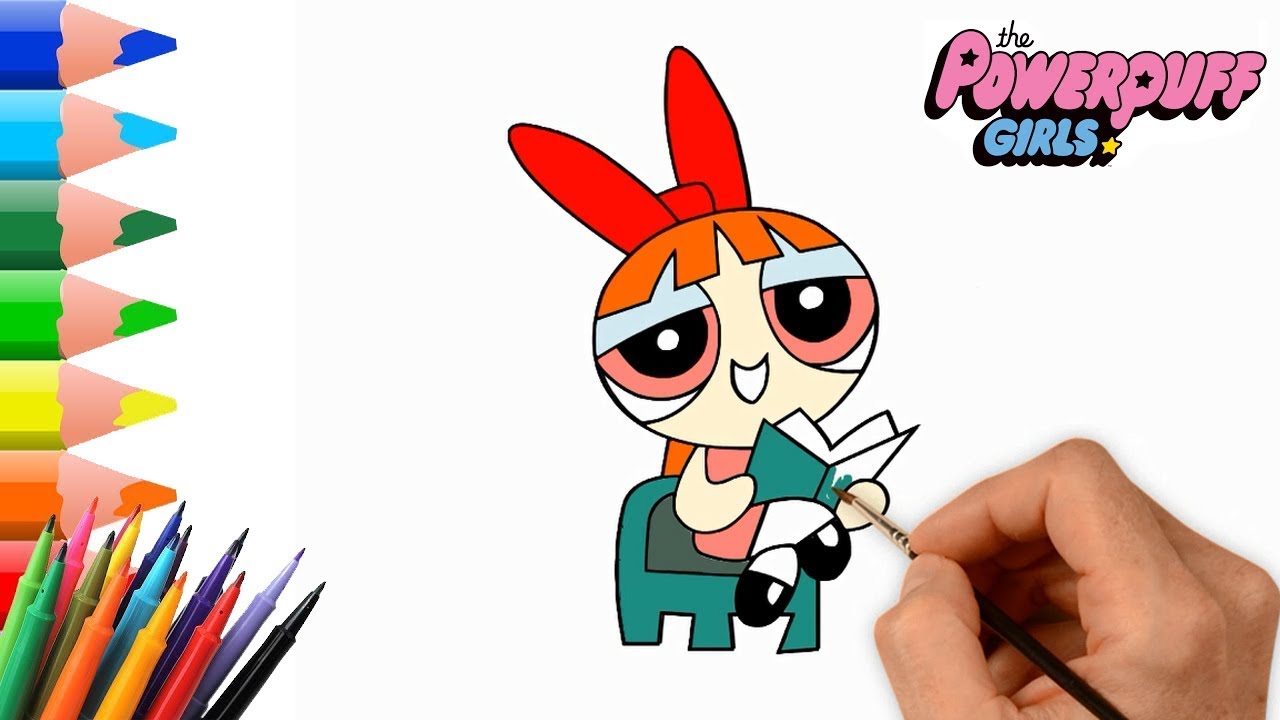 The Powerpuff Girls How To Draw Blossom Powerpuff Girls Characters Learn To Draw And Color
