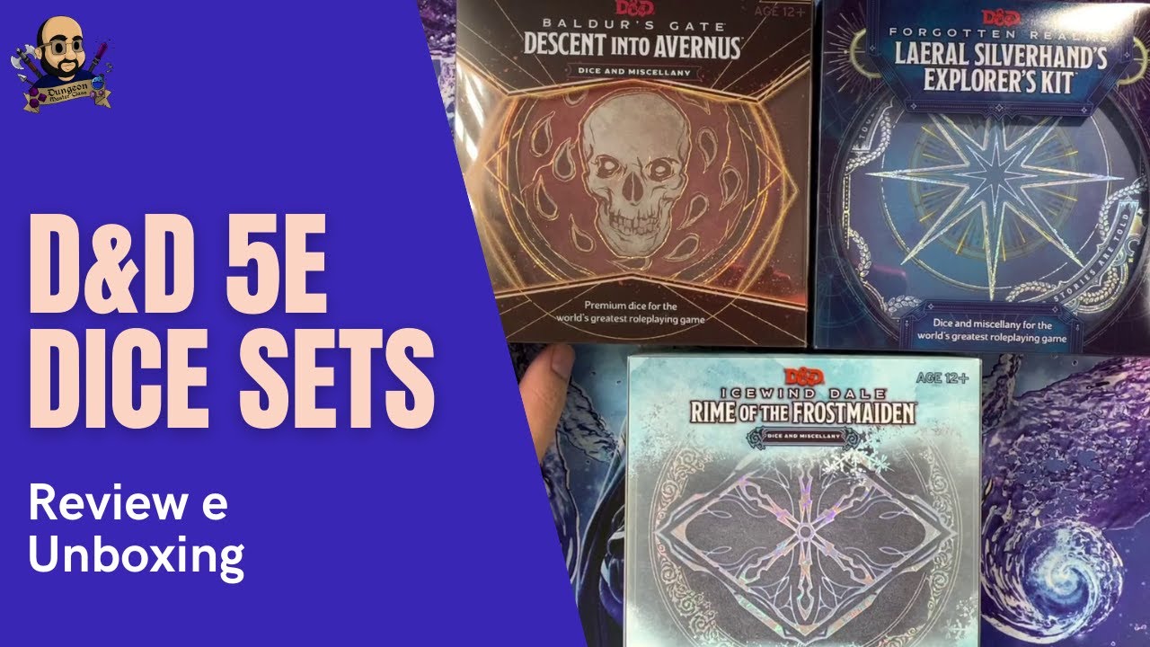 Unboxing & Review | D&D 5e Dice Sets / Kits de Dados - YouTube