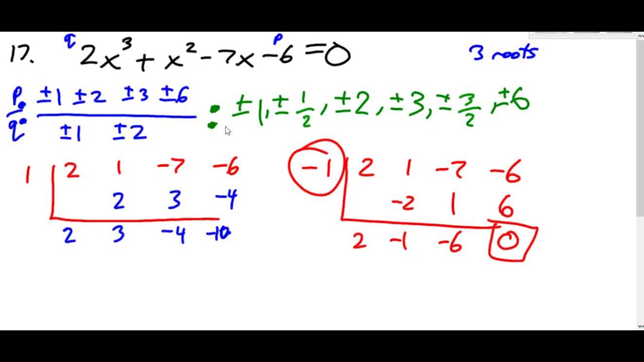 LHS College Algebra Chapter 7 Review 17 - YouTube