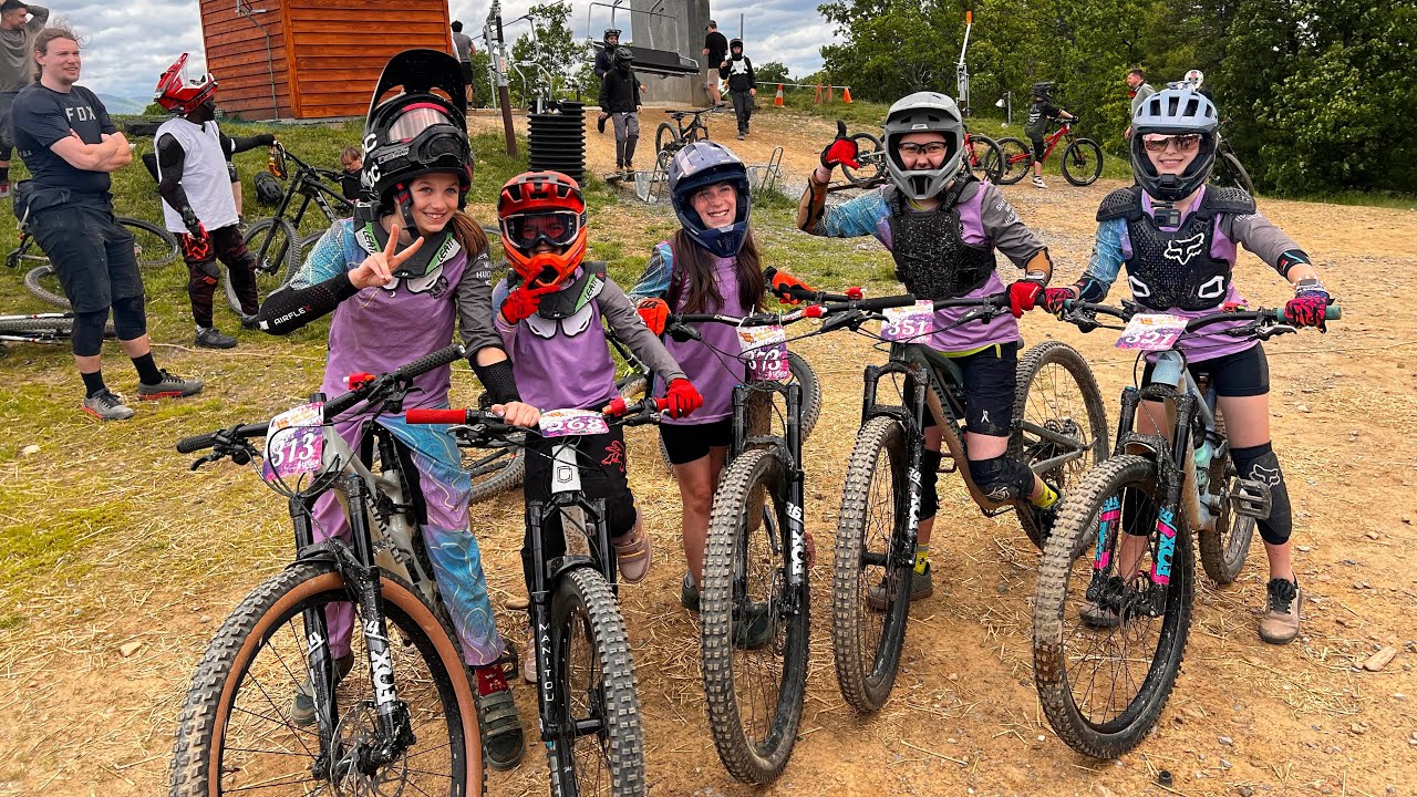 Little Bryce Baddies slay Downduro race 1 at Bryce Bike Park - YouTube