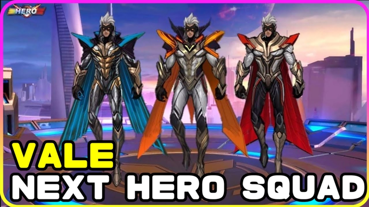 Vale New Hero Skin Squad SURVEY | VALE BEST SKIN FALCON | MLBB - YouTube