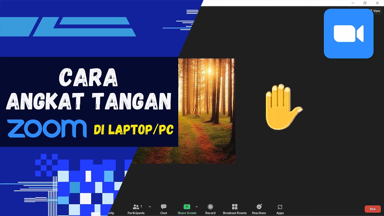 Cara Angkat Tangan atau Raise Hand di Zoom Meeting di Laptop atau ...