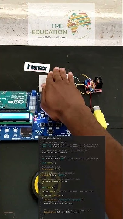 Controlar um motor à corrente contínua com Arduino Uno e Sensor Infravermelho - TME-EDU-ARD-2 ...