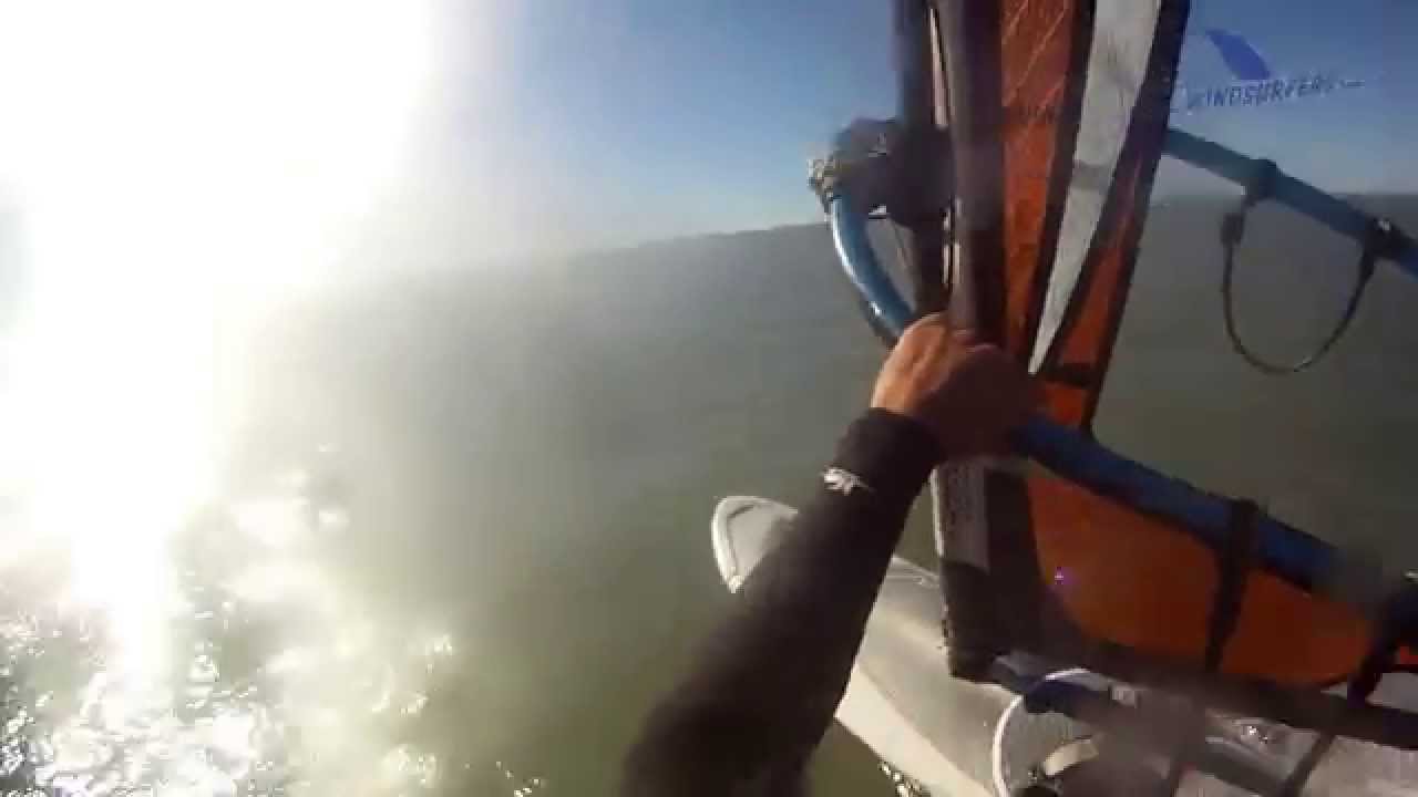 F2 SUNSET WINDSURF BOARD TEST - YouTube