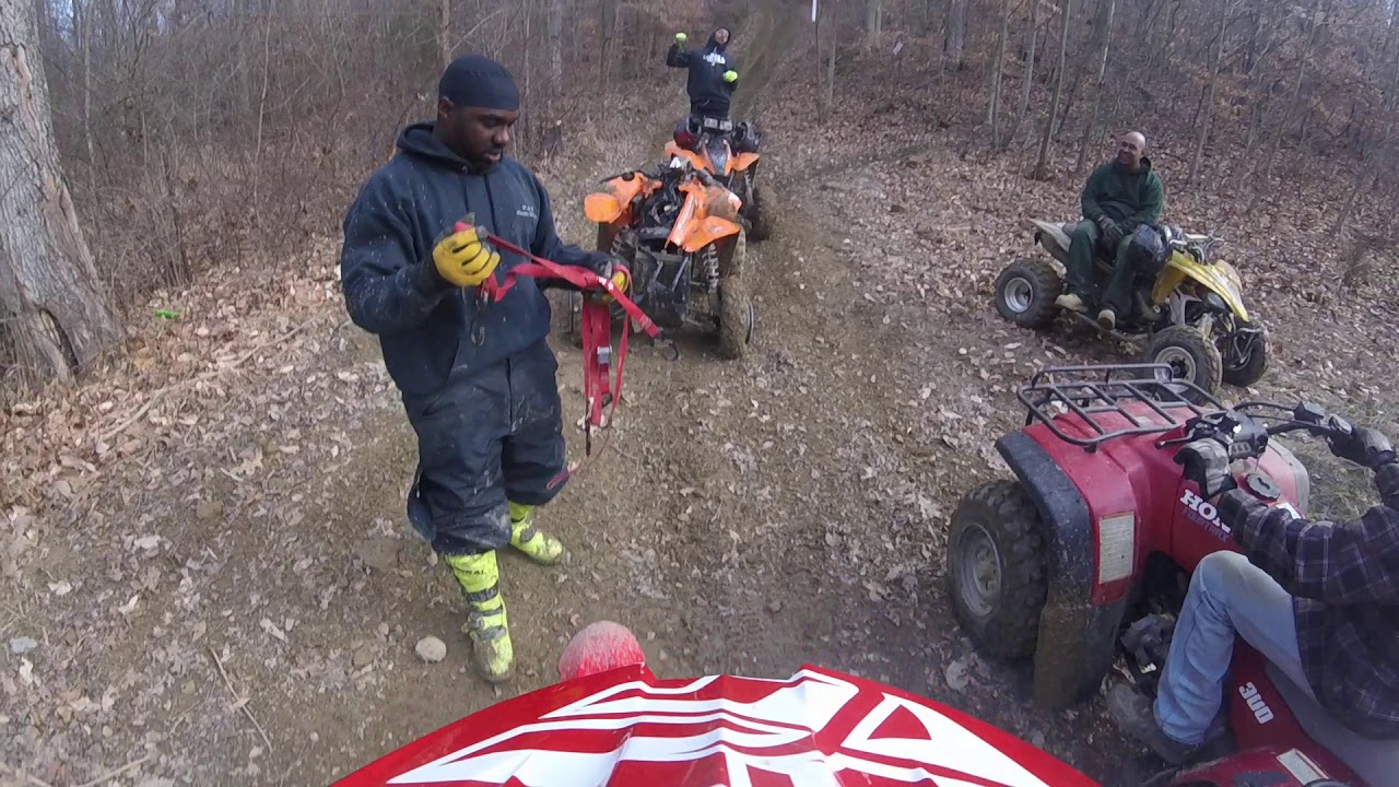 guy flips four wheeler part 2 - YouTube
