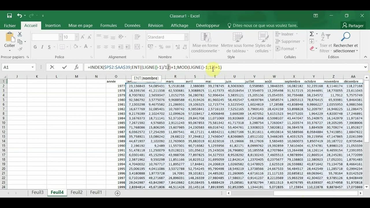 Regrouper plusieurs colonnes en une seule colonne sous Excel - YouTube