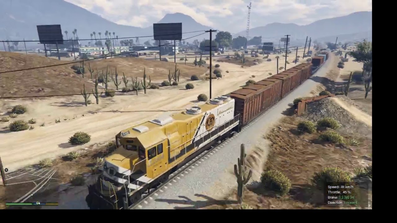 Grand Theft Auto V train driver! - YouTube
