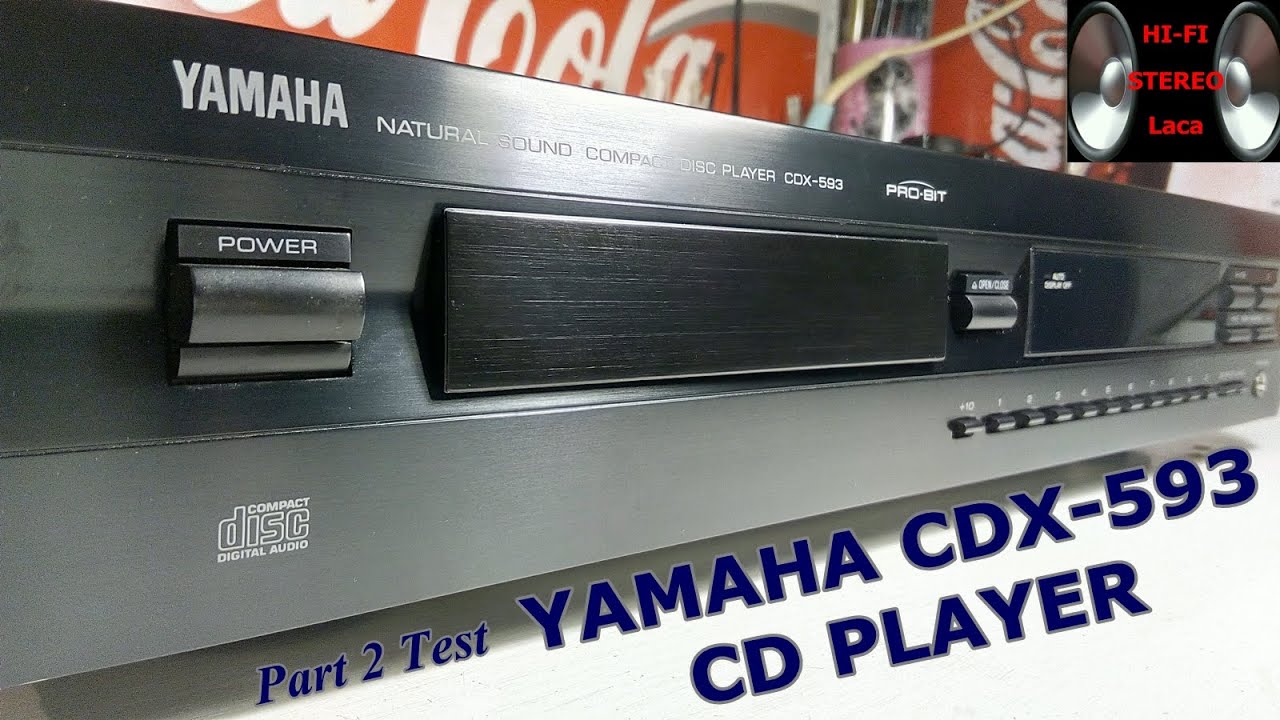 YAMAHA CDX-593 CD Player (1998-99) Part 2 Test - YouTube