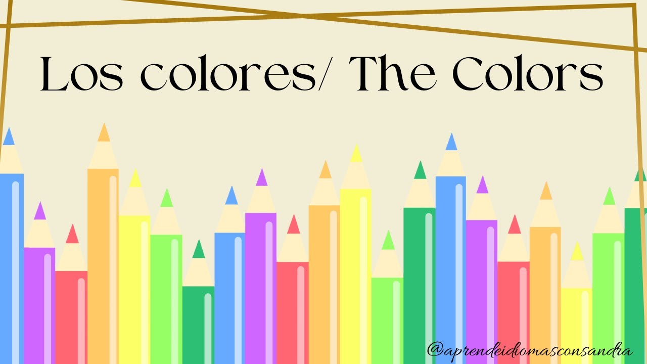 LOS COLORES / THE COLORS en inglés y en español 🖍🟢🟪. Palabras ...