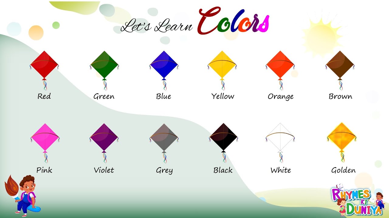 Learn Colors Name In English | Color Videos For Kids | Learn to write ...