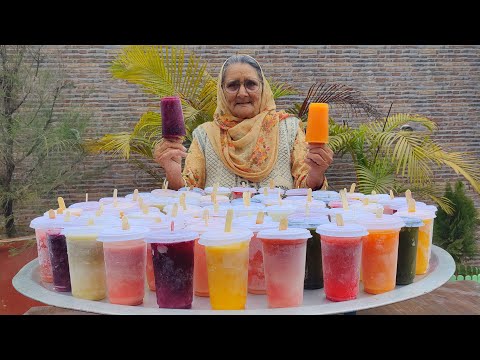 KUCHI ICE RECIPE | Watermelon Ice, Pineapple, Grapes, Lemon, Orange,stawberry | Village Recipe