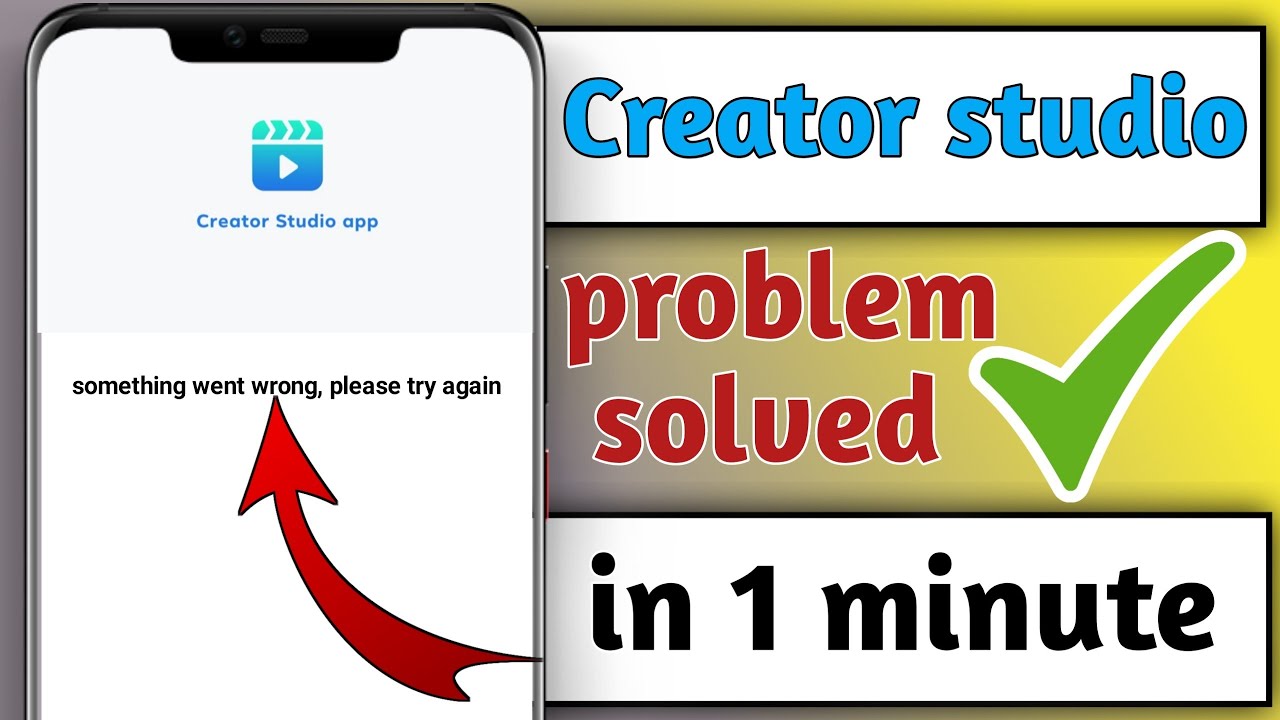Facebook creator studio something went wrong problem | creator studio problem solved ‎@FirstIT01 ...