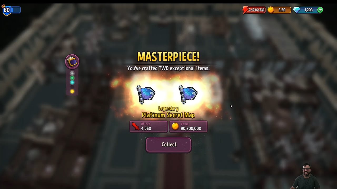 Shop titans - Make double legendary itens and lots of GEMS from them ...