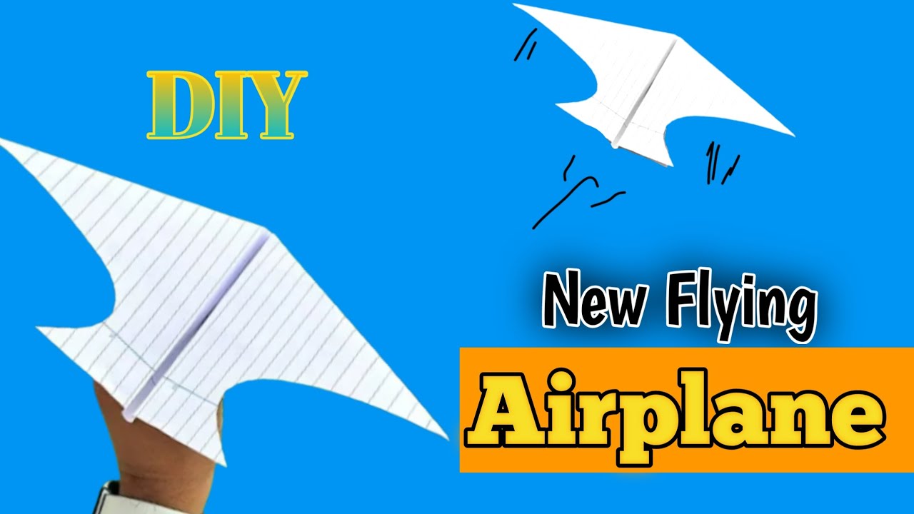 How to make a new flying airplane flying from paper at home easy method ...
