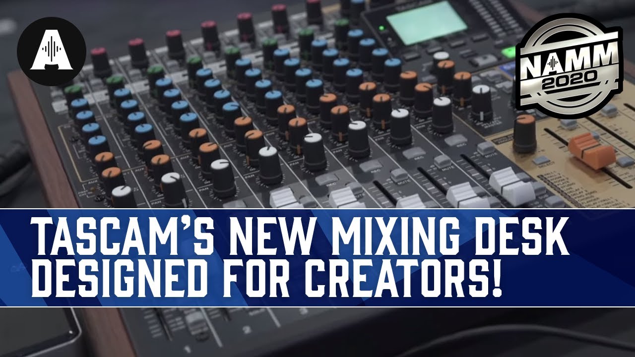 New Tascam Model 12 Analogue Mixing Desk! - First Look - NAMM 2020 ...