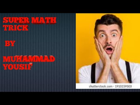 super math trick by Muhammad yousif//# math #trticks #super #foryou # ...