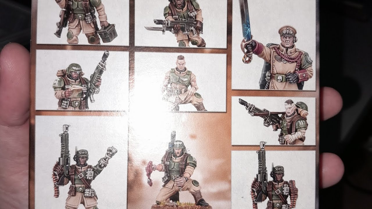 Unboxing Warhammer 40k Cadian Upgrades - YouTube