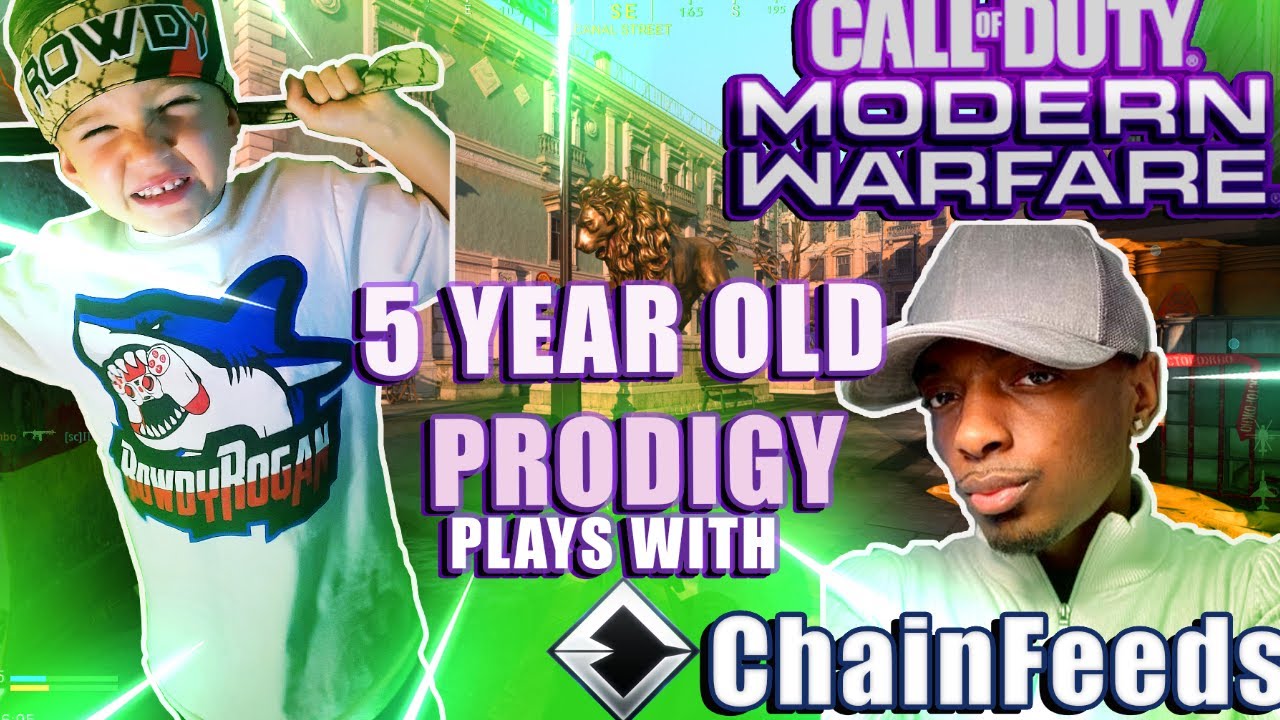 5 Year Old Prodigy and ChainFeeds Playing Modern Warfare - Warzone - YouTube