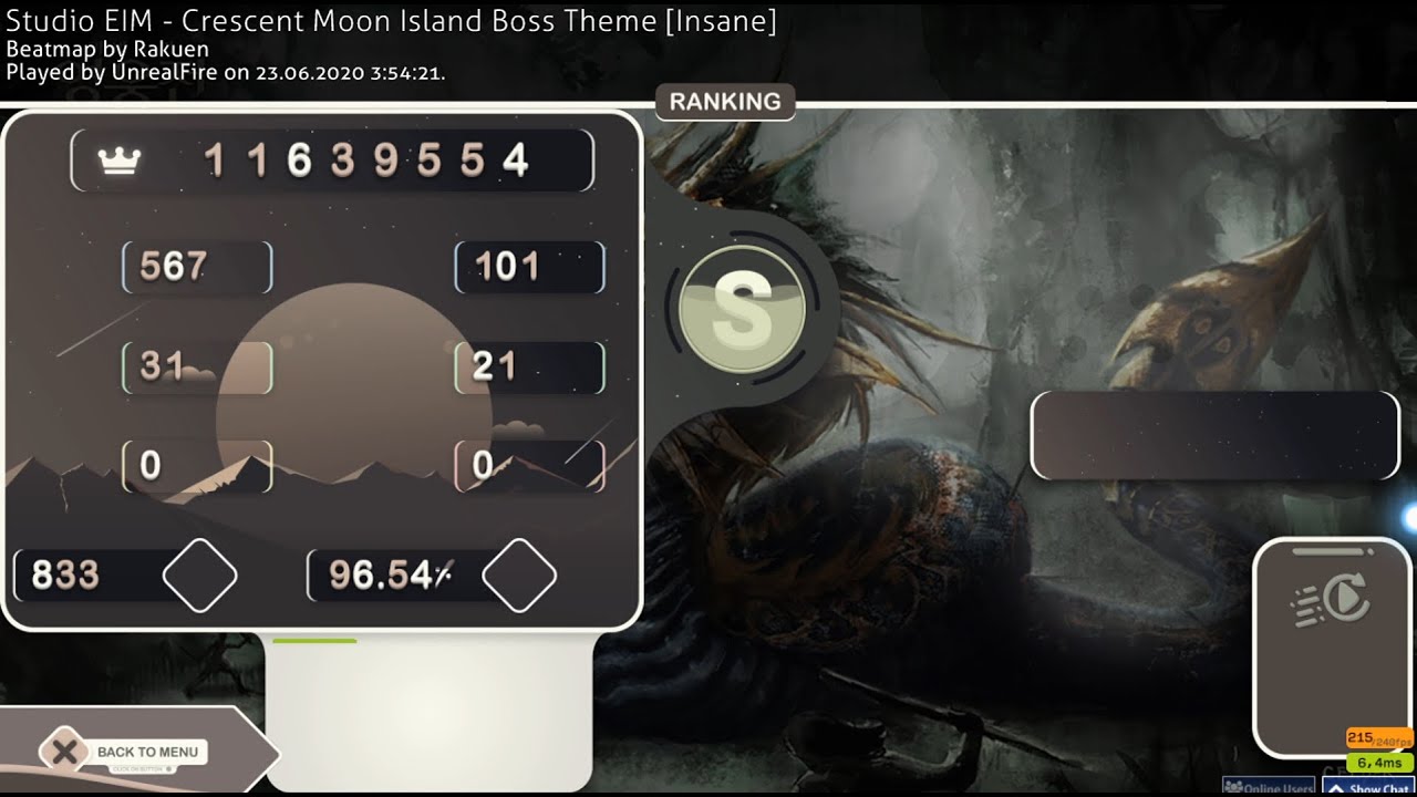 UnrealFire | Studio EIM - Crescent Moon Island Boss Theme [Insane ...