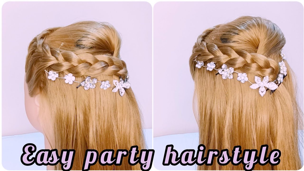Quick and easy party hairstyle this season | DIY Hairstyle - YouTube
