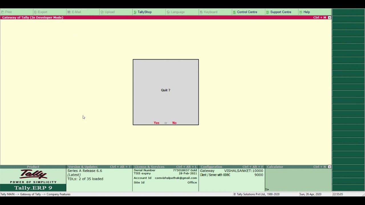 Watermark on Tally Invoice - YouTube