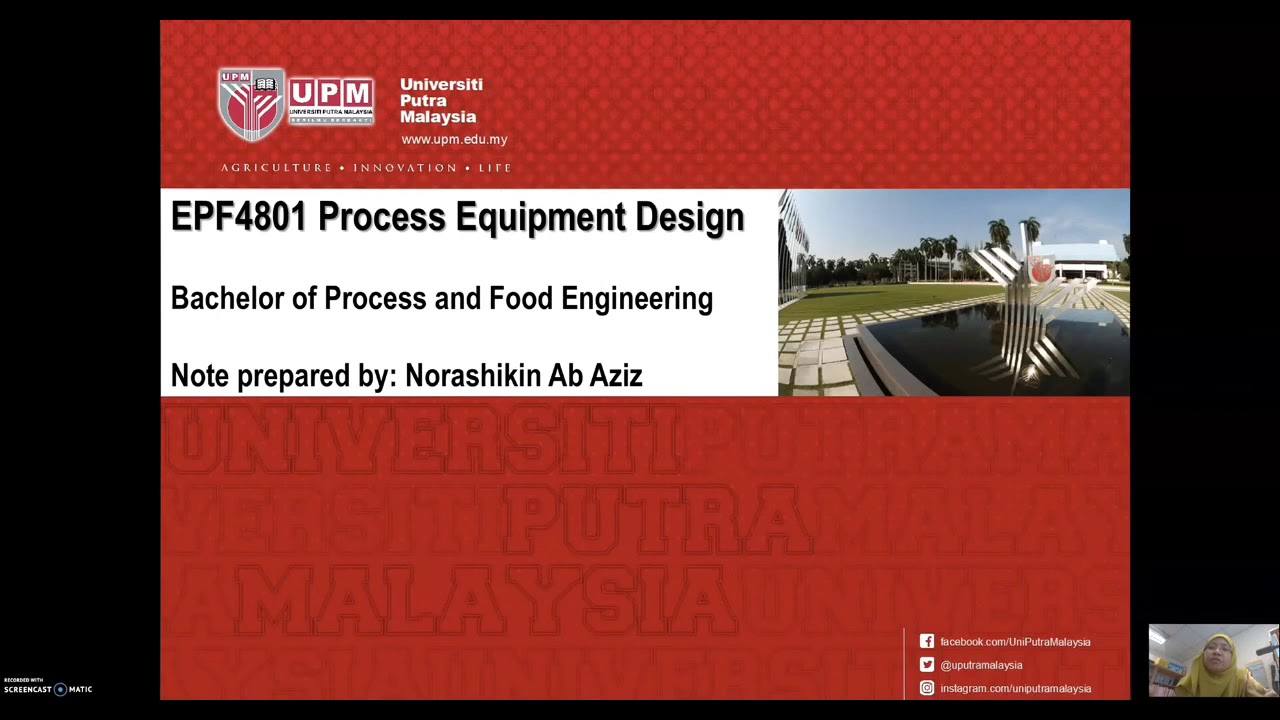 Process Equipment Design | Introduction to Process & Food Plant Design ...