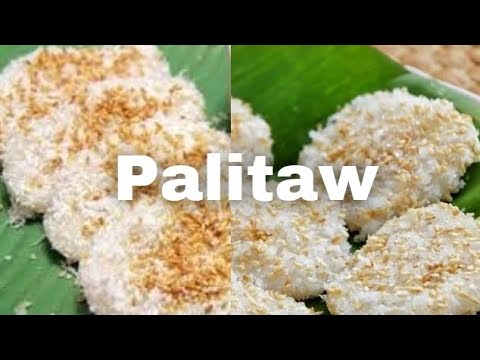 Palitaw Glutinous Rice Flour Recipe | Meryendang Pinoy pwedeng Pang ...