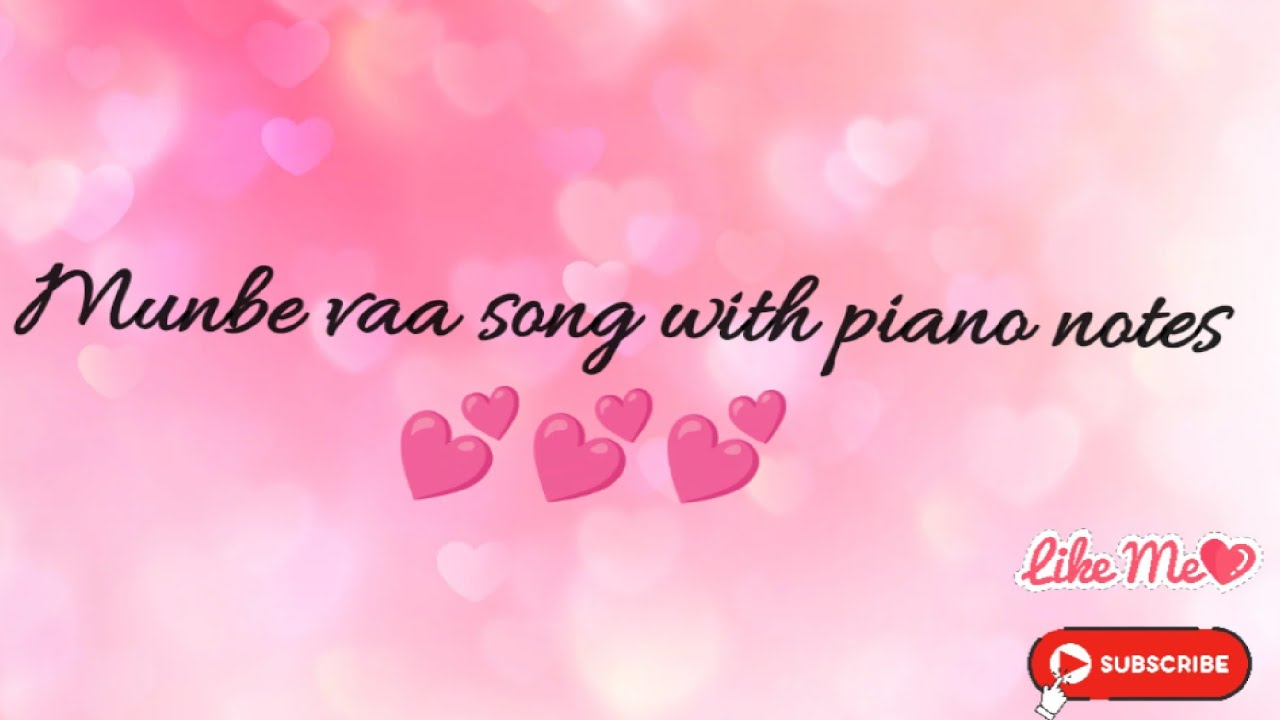 Munbe vaa en anbe vaa song- Easy piano tutorial #silunuorukadhal # ...