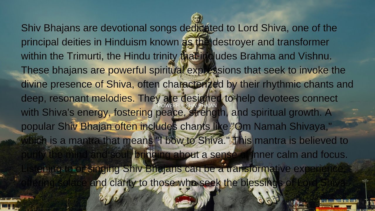 Shiv Shankar Bhajan | Mahadev Bhakti Song | Glory of Shiva | Peaceful ...