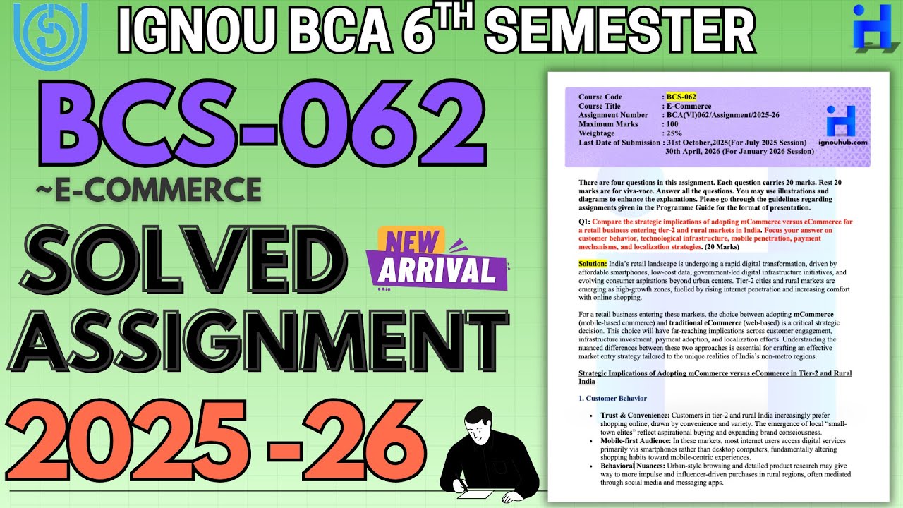 BCS-062 Solved Assignment July-25/Jan-26 | IGNOU BCA (6th Sem) Assignment Solutions (2025-2026 ...