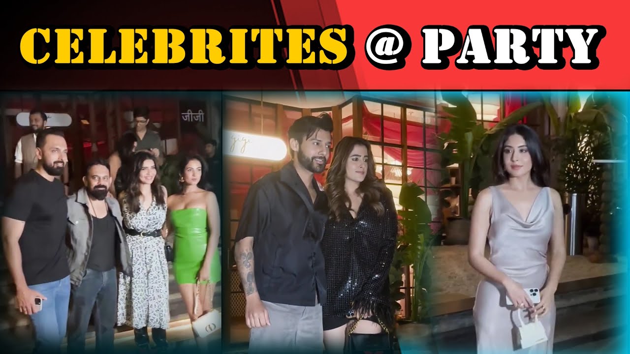 BOLLYWOOD MANY CELEBRITES SPOTED AT JUHU PARTY - YouTube