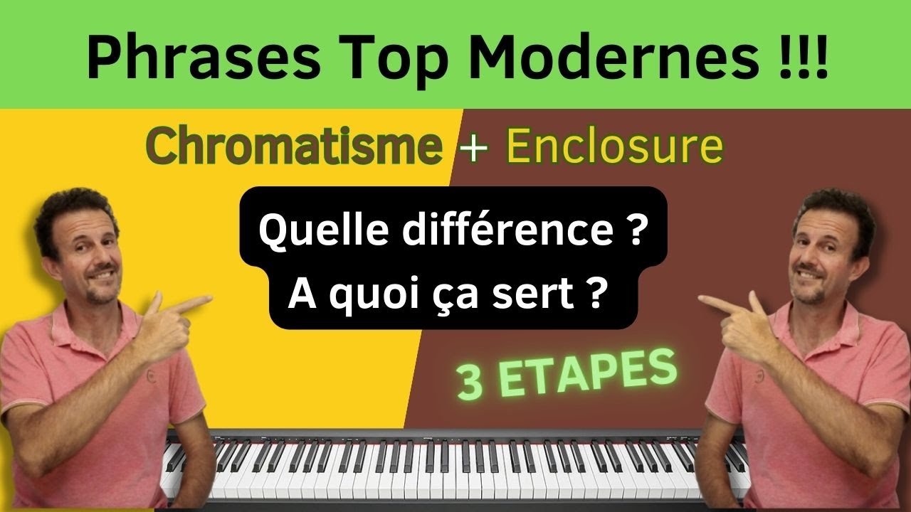 Phrases Jazz Top Modernes : Chromatisme et enclosure - Je vous montre tout + exercices offerts ...