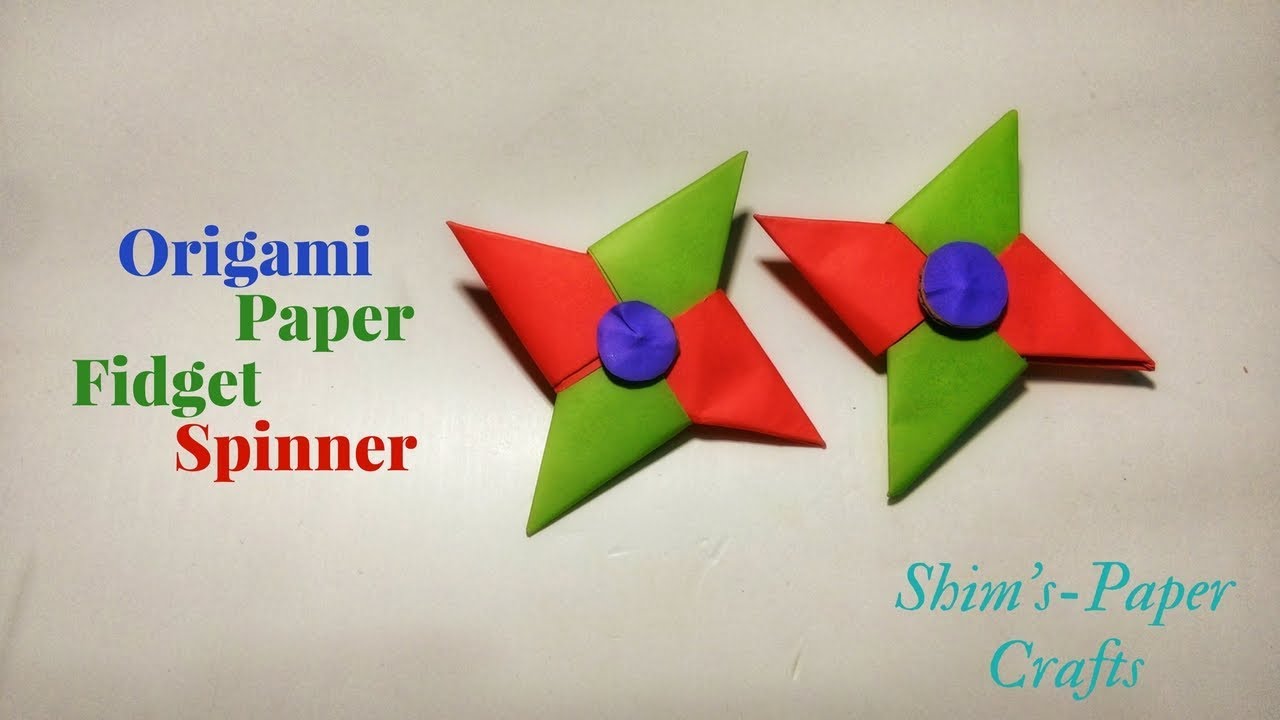 How to make a Paper Fidget Spinner Without Bearing|Shim's-Paper Crafts ...