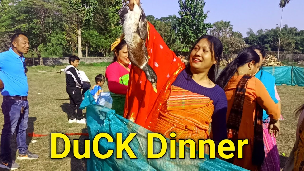 Funny Duck Catching Game by Women - YouTube