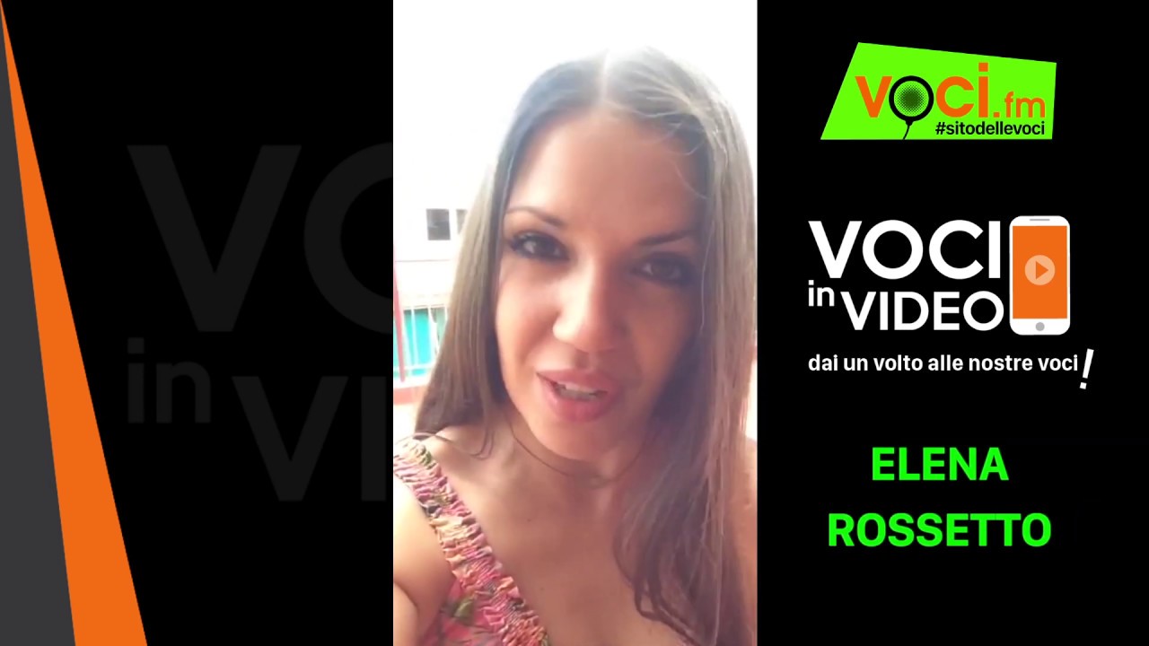 ELENA ROSSETTO saluta VOCI.fm - YouTube