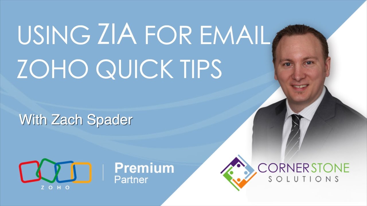 Save Time with Zia for Zoho Mail - YouTube