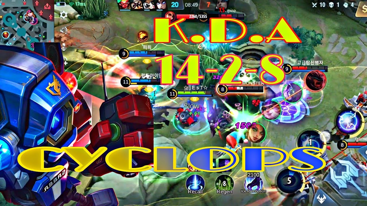 MOBILE LEGENDS|| MYTHIC RANK -CYCLOPS Core- non-stop killing--||MLBB ...