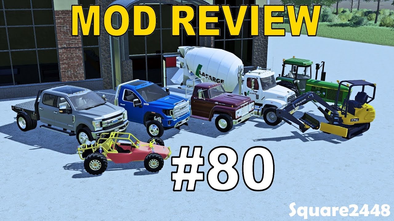 Farming Simulator 19 Mod Review #80 Flatbed Trucks, Dune Buggy, Salter ...