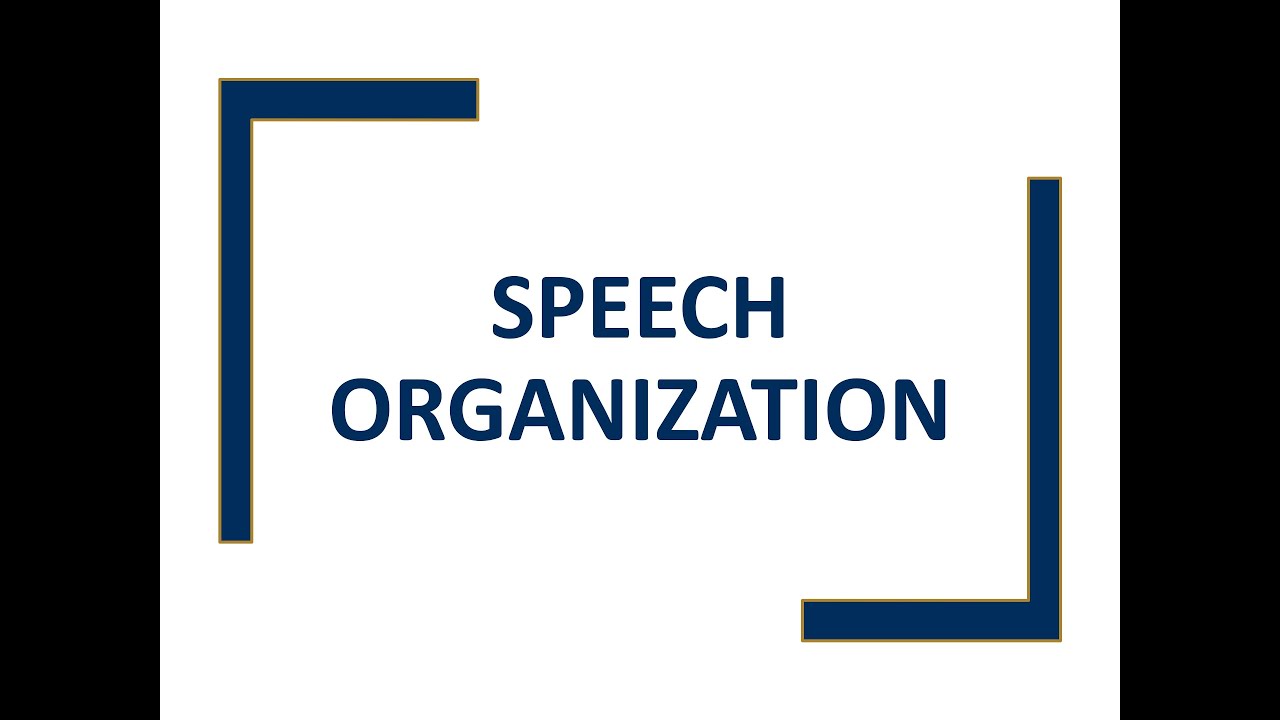 Speech Organization & Transitions - YouTube