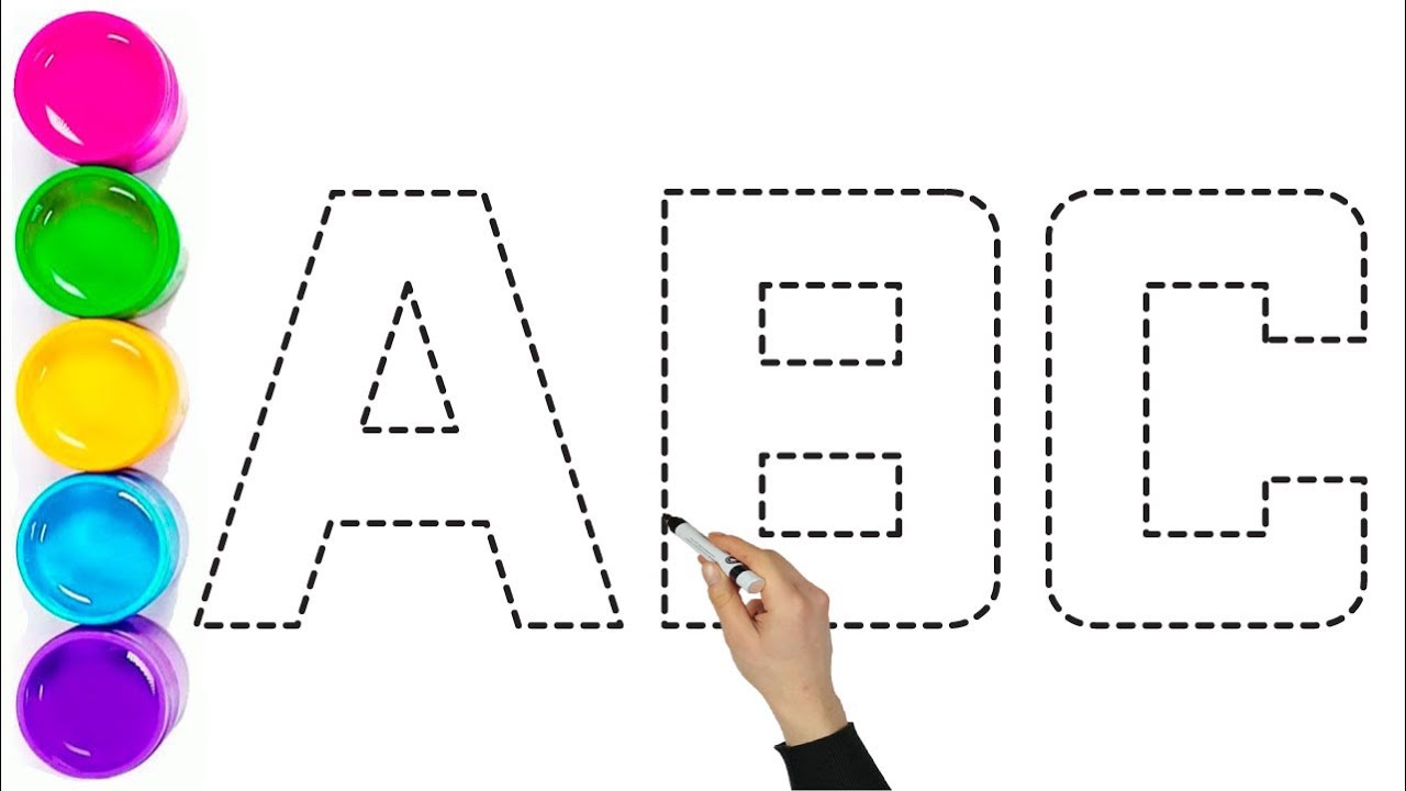 Learn to Write Your ABCs! Tracing & Coloring - YouTube