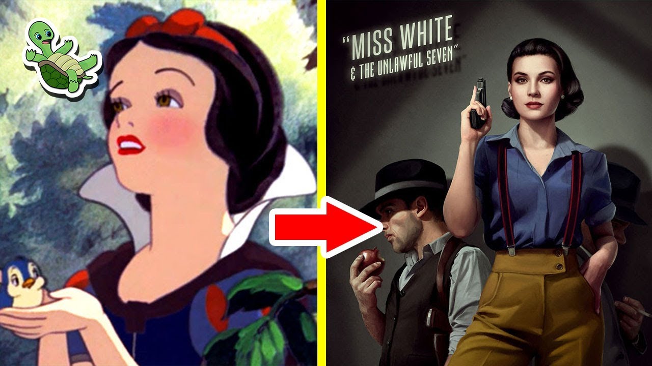 Disney Princesses Redrawn as Badasses - YouTube