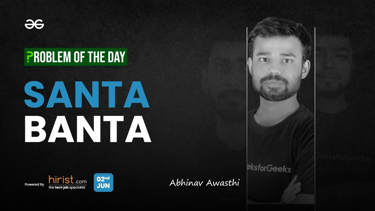 Problem of The Day: 02/06/2023 | Santa Banta | Abhinav Awasthi - YouTube