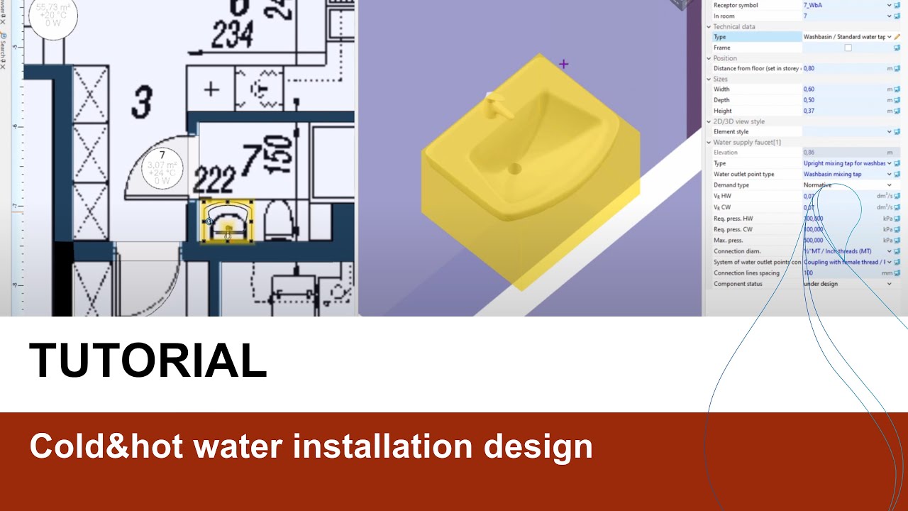 InstalSystem 5 - Cold&hot water installation design - YouTube