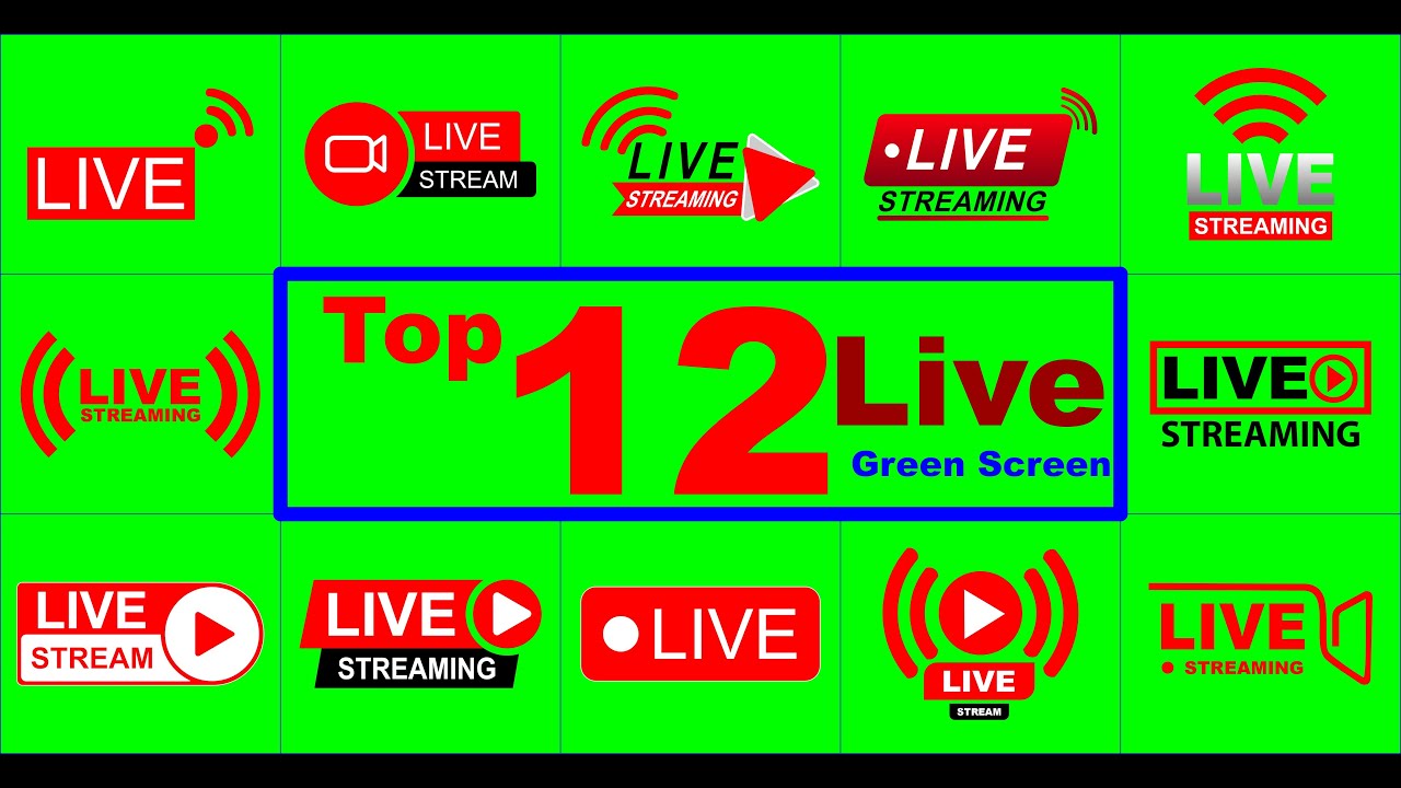 Top 12 Live Green Screen Template no copyright for YouTube Creator ...