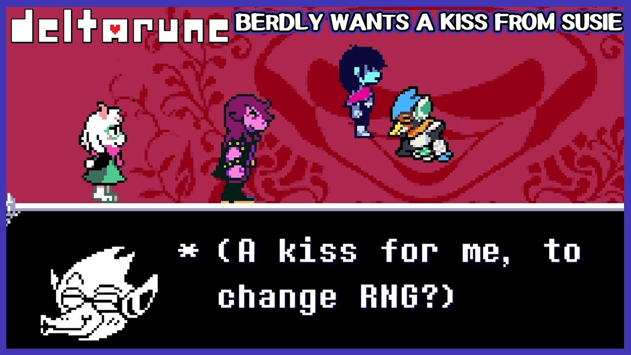 Berdly wants a kiss from Susie - Deltarune Chapter 2 - YouTube
