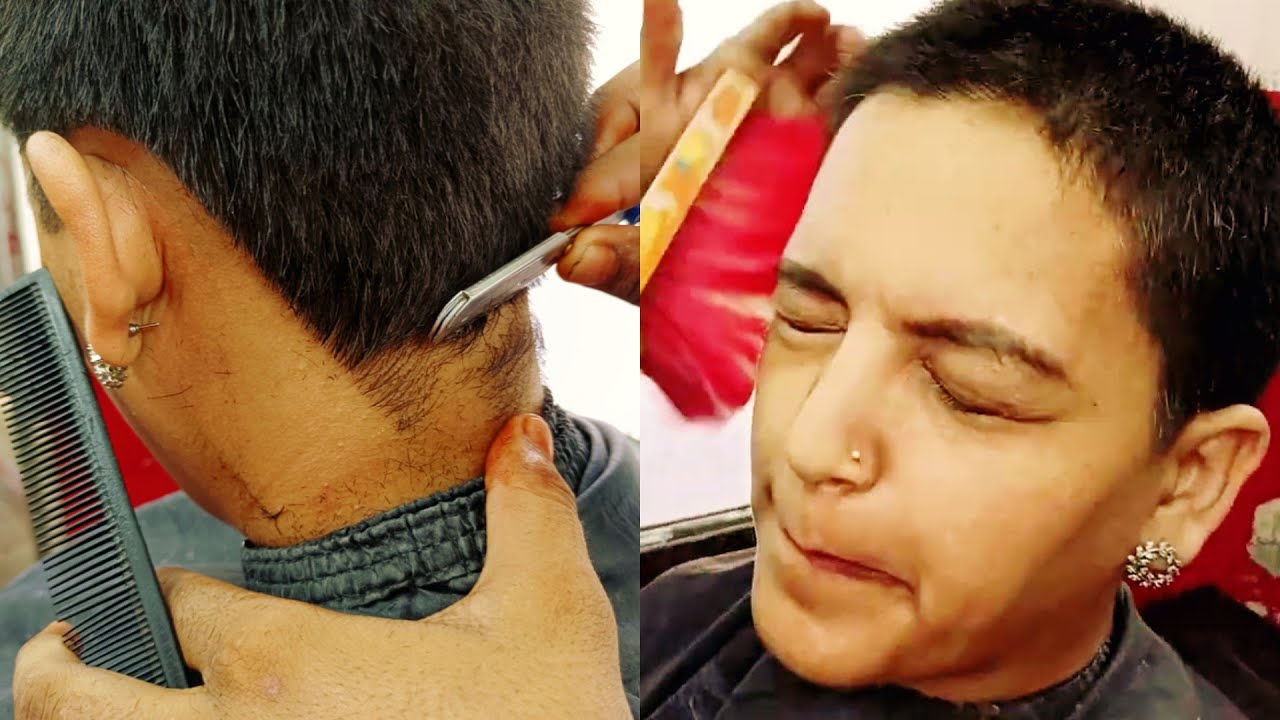 Nape Shave undercut | nape shave | undercut nape female | nape shaving ...