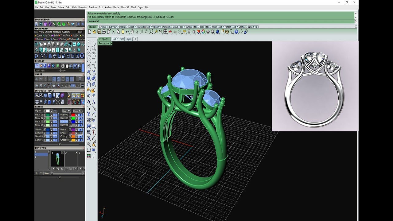 Matrix 9 jewelry rings - YouTube