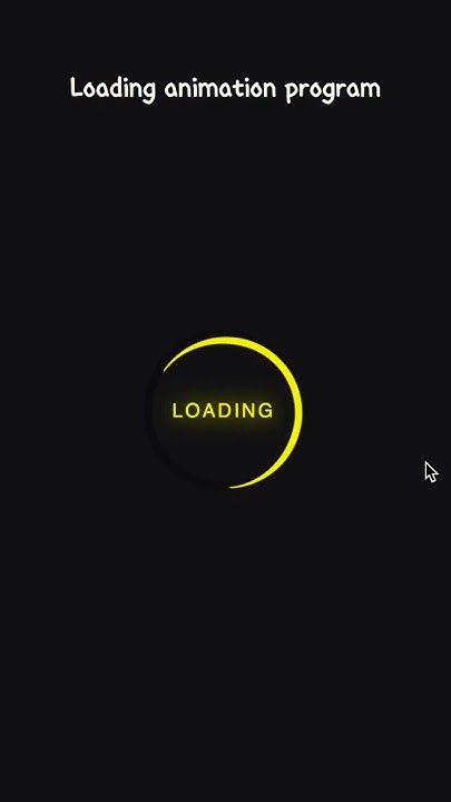 Loading Animation Program using HTML CSS | mrMobin - YouTube